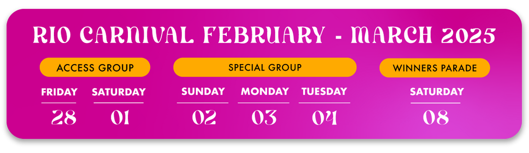 Find the best ticket packages for Rio's carnival parades